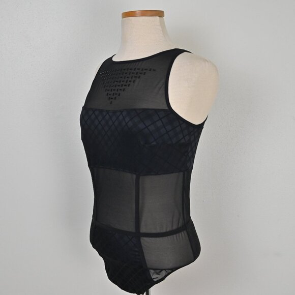 Wolford | Tops | Wolford Gilda Tulle String Body Lace Sheer Mesh ...